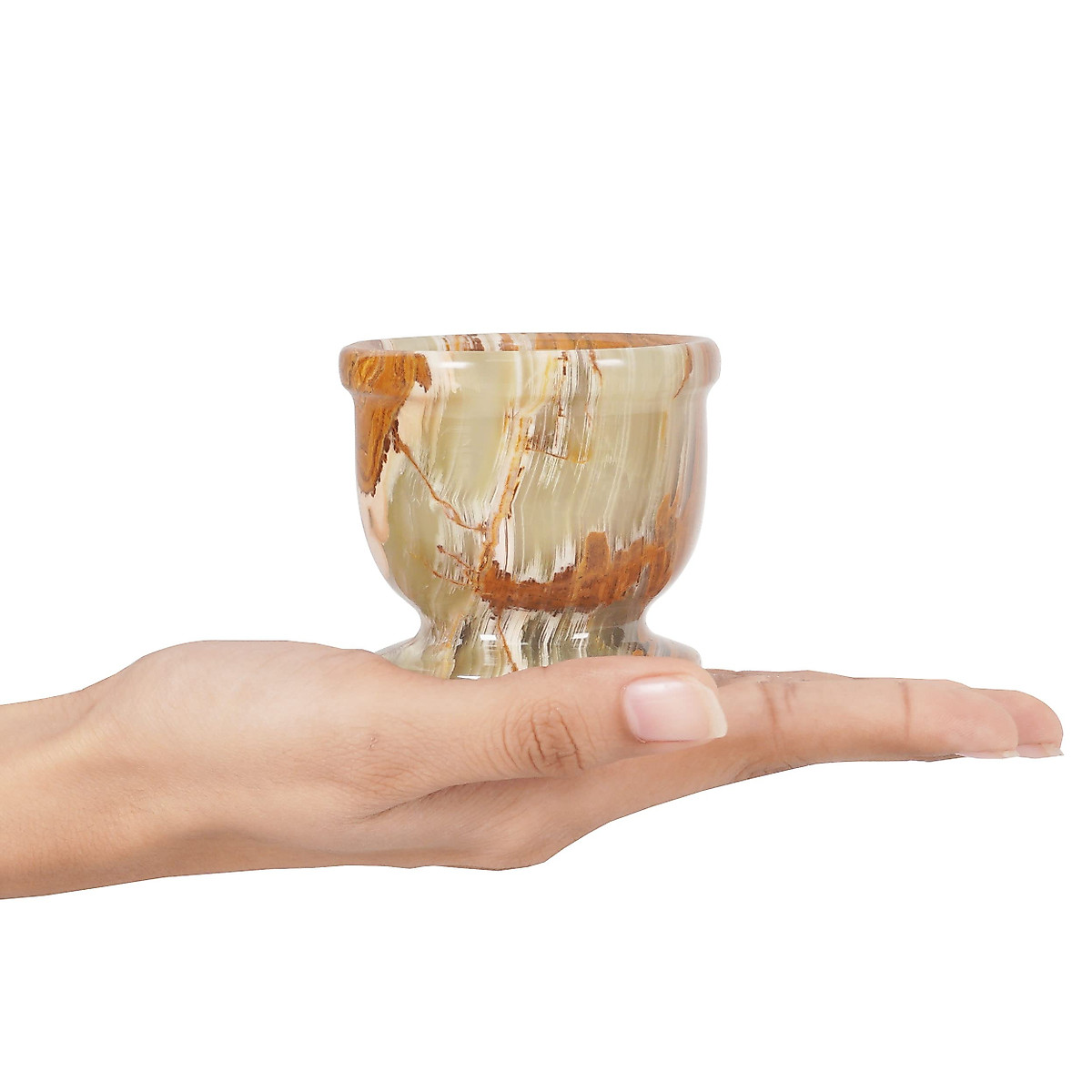 Radicaln Marble Mortar and Pestle Set Green Onyx Size 2.5" Handmade Portable Mortar and Pestle | Marble Spice Crusher Mortar and Pestle. Small Mortar and Pestle