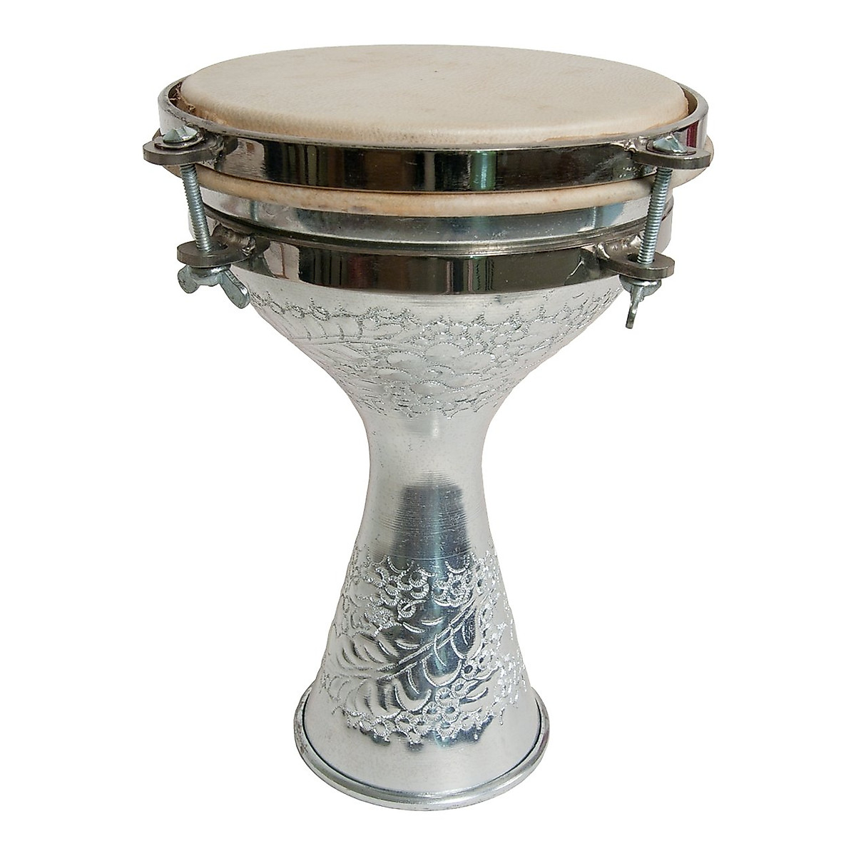 Mid-East Tunable Aluminum Finger Doumbek 5"x8"
