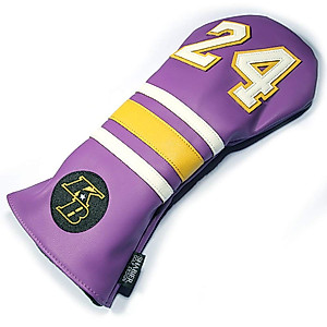 SHABIER Golf Sports Style Golf Wood Club Headcover Driver Cover for Taylormade M5 M6 Driver (Purple 24 Driver Cover)