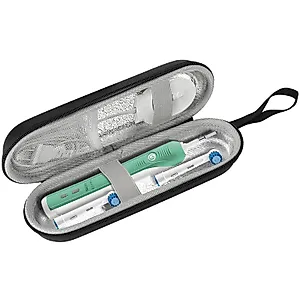 ProCase Electric Toothbrush Hard Travel Case Compatible with Oral-B Pro 1000 8000, Sonicare 1100 5100 6100, Carrying Bag Carrier for Battery Power Rechargeable Toothbrush (Case Only) –Black