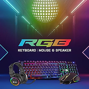 BTO RGB Gaming Desktop PC Bundle - Intel Core i7-6th Gen. 16GB DDR4 Ram, 512GB SSD, NVIDIA GT 1030, New 22 Inch Monitor, RGB Set, Windows 10 (Renewed)