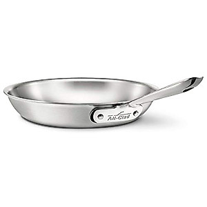 All-Clad BD55112 D5 Brushed Stainless Steel 5-Ply Bonded Dishwasher Safe Fry Pan / Cookware, 12-Inch, Silver