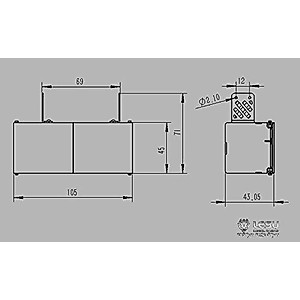 TOUCAN RC HOBBY Lesu Spare Part Metal Tool Box for 1/14 Rc Tractor Truck Hn700 DIY Model