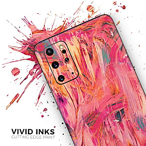 DesignSkinz Liquid Abstract Paint Remix V61 Protective Vinyl Decal Wrap Skin Cover Compatible with The Samsung Galaxy S20 (Screen Trim & Back Glass Skin)