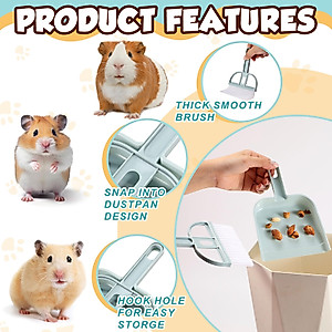 Timgle 4 Pieces Guinea Pig Cage Liners with Cleaner Set Washable Reusable Guinea Pig Bedding Absorbent for Guinea Pig Training Pad Supplies and Other Small Animals, Mixed Colors (24 x 16 Inch)