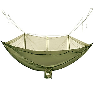 Redline Canyon Sleeping Bag Travel Hammock with Mosquito Net - Lightweight Sleeping Bags for Adults Warm Weather Camp Tree Hammock