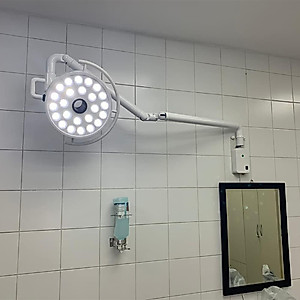 72W LED Stomatology Cold Light Shadowless Lamp Surgical Wall-Mounted Lamp Beauty Tattoo Pet Surgery Shadowless Light 24 Bulbs