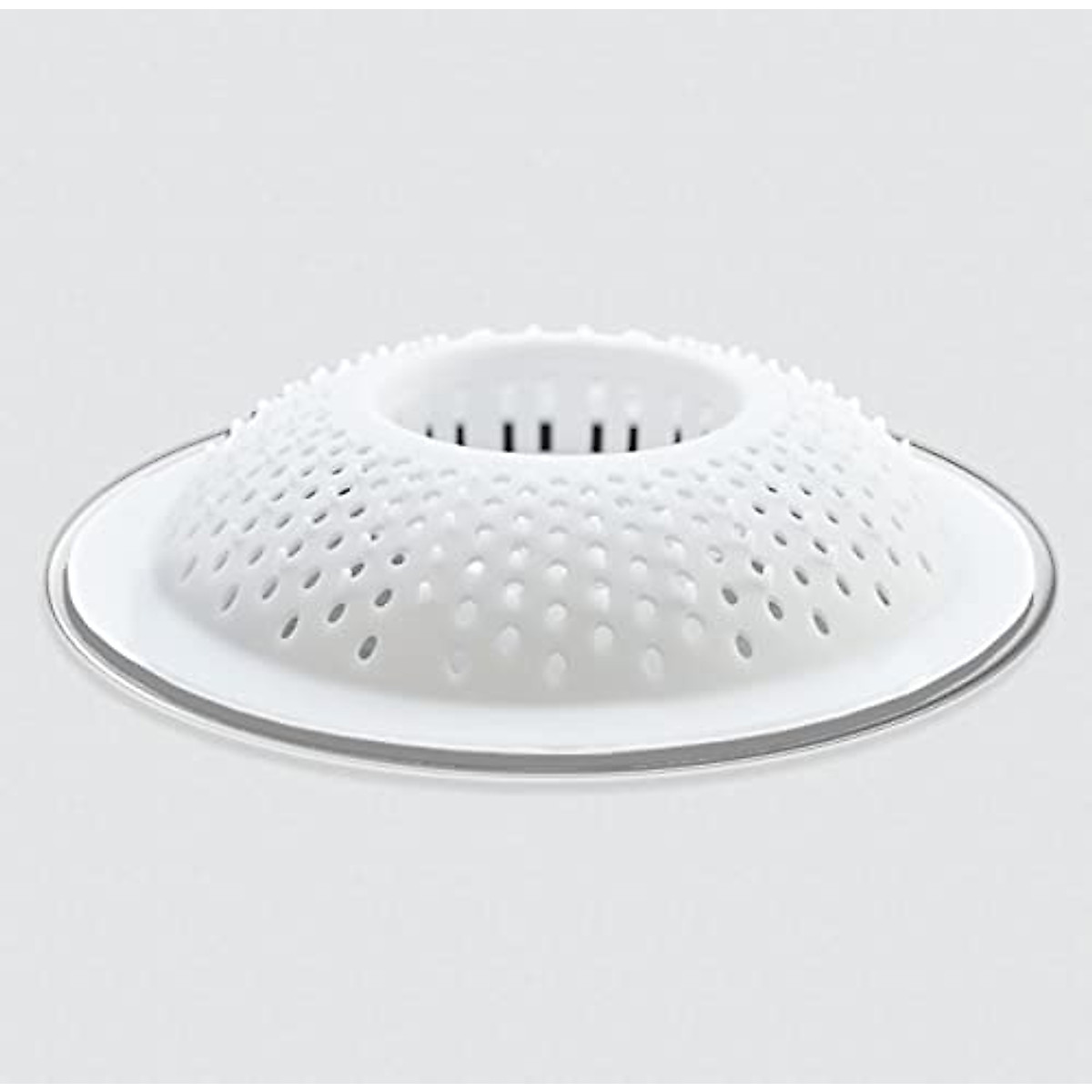 Hairstopper HS3-AMZ Evriholder Plastic Bathtub Drain Protector for Bathtubs & Showers, Pack of 3, White