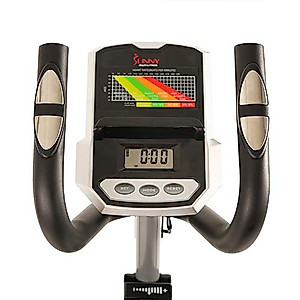 Sunny Health & Fitness Magnetic Elliptical Trainer Machine w/Device Holder, LCD Monitor, 220 LB Max Weight and Pulse Monitor - SF-E3810