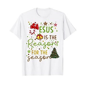 Christian Jesus The Reason Christmas Stocking Stuffer Gifts T-Shirt