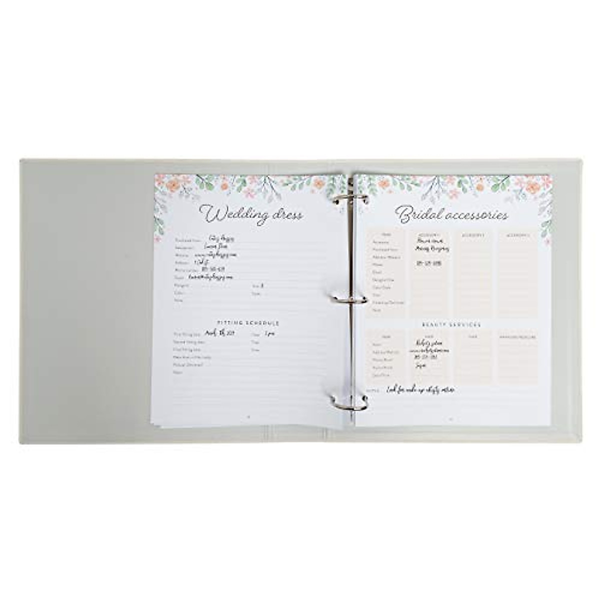 Pearhead Bridal Wedding Organizer, Wedding Planner Book, DIY Wedding Planner, Wedding Keepsake, Ivory Linen