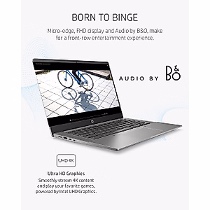 HP Chromebook 14b Laptop, 11th Gen Intel Core i3-1115G4, 8 GB RAM, 128 GB SSD, 14” HD Anti-Glare Touchscreen, Chrome OS, 720p Webcam and Camera Shutter, Audio by B&O, Backlit Keys (14b-nb0010nr, 2021)