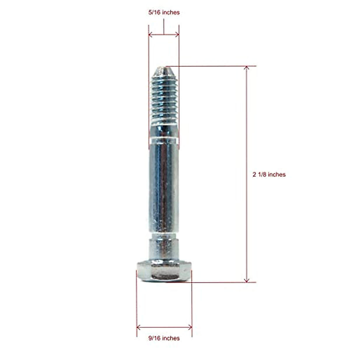 The ROP Shop | Pack of 6 - Shear Pin Bolt & Nut for Gravely 51001500, 01019500, 036867, 051663