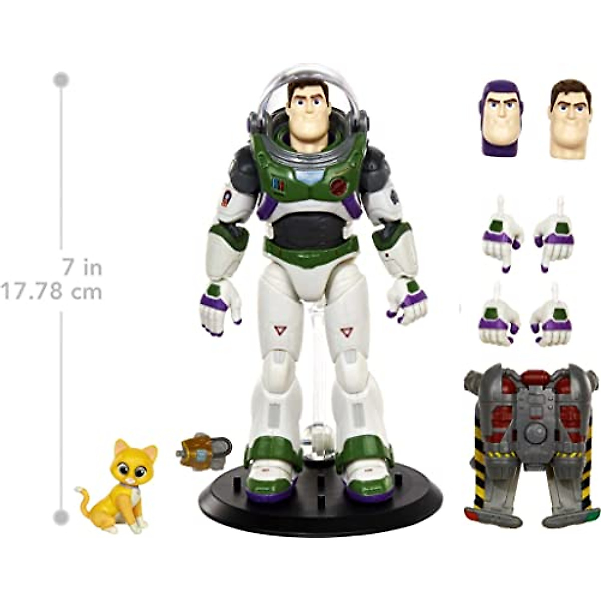 Disney Pixar Lightyear Pixar Spotlight Series Buzz Lightyear Collectible 7 Inch Scale Figure, 32 Articulations, 3 Expressions, Sox, Jetpack 6 Years & Up