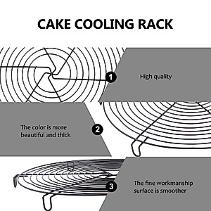 GANAZONO 1pc Cooling Rack Cooling Net Wire Cooling Rack Wire Cooking Racks Steamer Rack Small Cooling Rack Cookie Cooling Rack Shortening for Baking Cooling Tray Oven Rack Iron Food