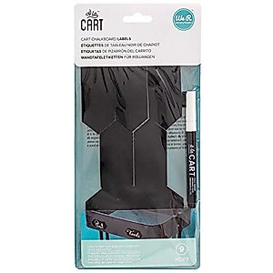 We R Memory Keepers 0633356603047 Accessories A la Carte-Magnetic Chalkboard Labels and Marker (8 Piece), Multi