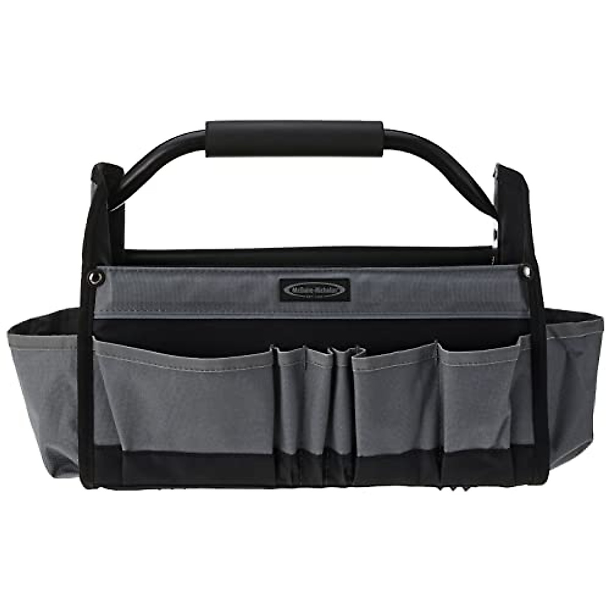 McGuire-Nicholas 15" Collapsible Tool Tote, Grey and Black Tool Tote Bag, 22015