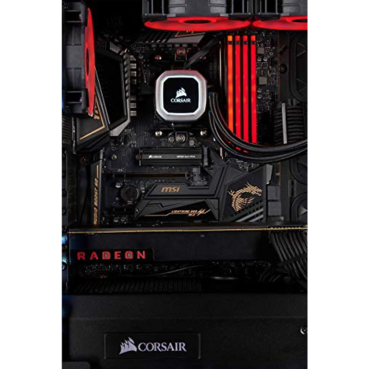 Corsair Force Series MP600 500GB Gen4 PCIe x4 NVMe M.2 SSD (Up to 4,950MB/s Sequential Read and 2,500MB/s Sequential Write Speeds, High-Density 3D TLC NAND, M.2 2280 Form Factor) Black
