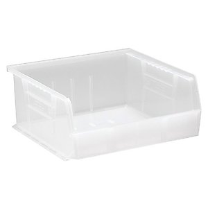 Quantum QUS235CL Clear Ultra Stack and Hang Bin, 10-7/8" x 11" x 5" Size (Pack of 6)