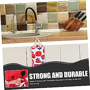 CIYODO Garbage Bag Storage Bag Grocery Bag Dispenser Trash Bag Holder Grocery Bag Holder Grocery Store Bag Shopping Bag Holder Trash Bags Kitchen Supply Fabric Wall-mounted Hanging Bag
