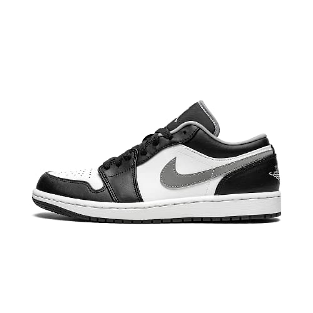 Nike Men's Air Jordan 1 Low Black/Particle Grey, Black/Particle Grey/White, 12