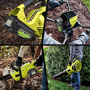 Replacement for Ryobi 40V Battery 6.0Ah Compatible with Ryobi 40 Volt Battery OP4040 OP40401 OP4026 OP40261 OP4050 OP40201 OP40601 Compatible with Ryobi Battery 40V Cordless Power Tools 2-Pack