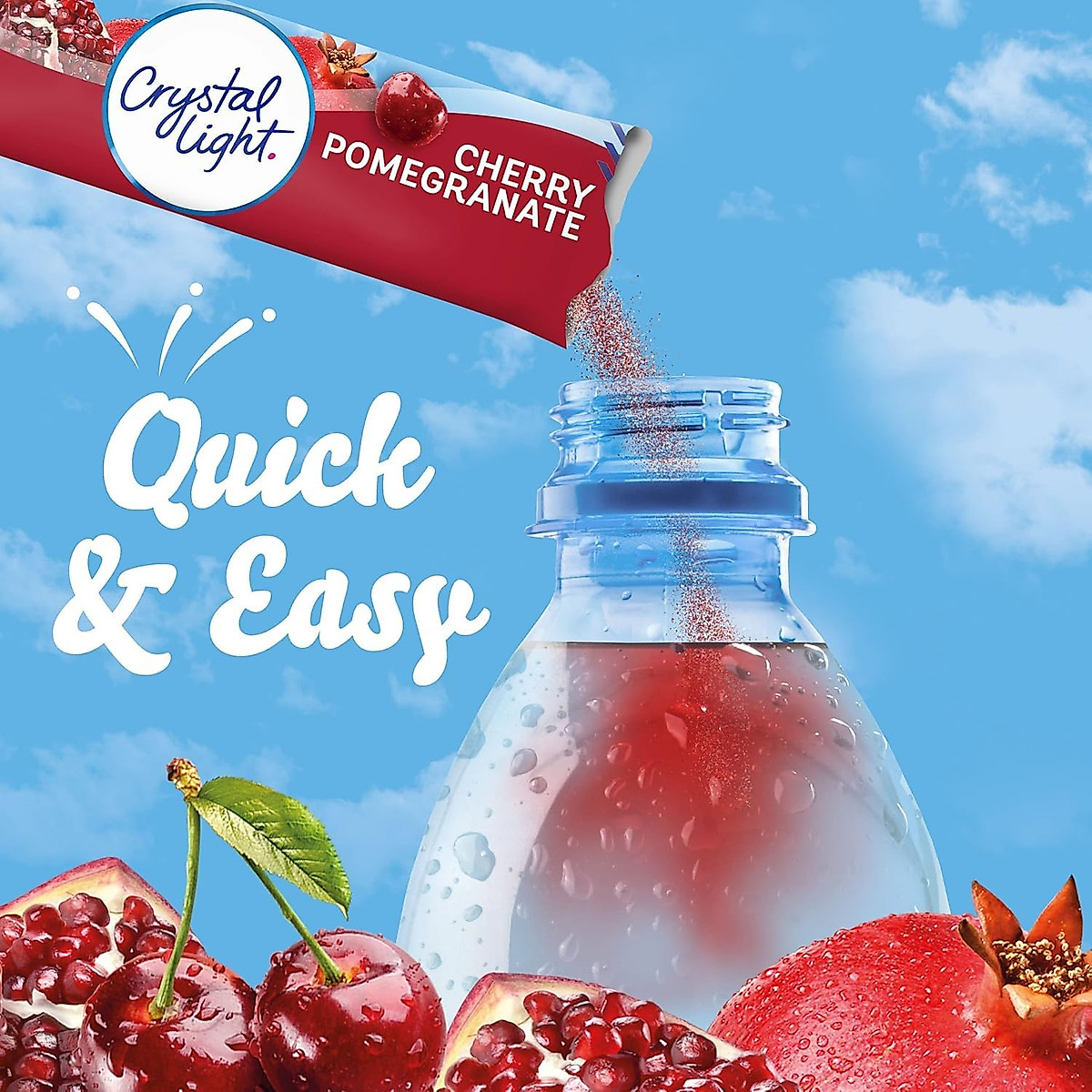 Crystal Light Antioxidant, Natural Pomegranate Cherry Drink Mix, 10 ct