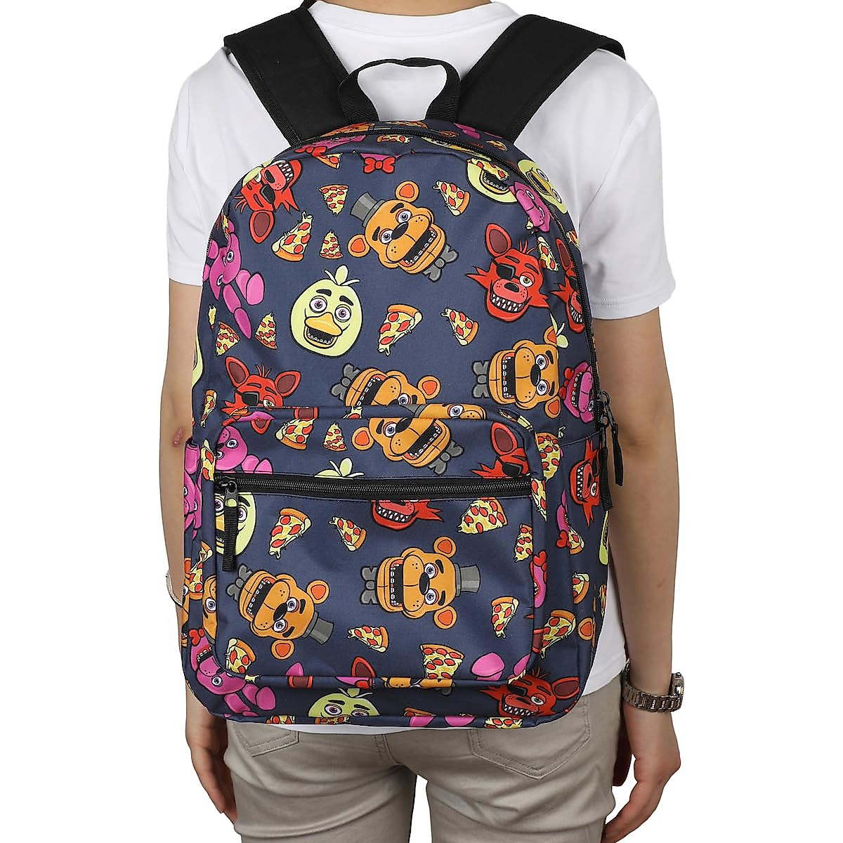 Five Nights At Freddy's Characters School Backpack, FNAF Chica Foxy Bonnie