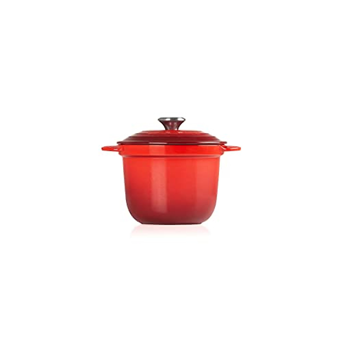 Le Creuset Enameled Cast Iron Rice Pot with Lid & Stoneware Insert, 2.25 qt., Cerise