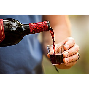 100 Shot Glasses Premium 2oz Clear Plastic Disposable Cups, Perfect Container for Jello Shots, Condiments, Tasting, Sauce, Dipping, Samples