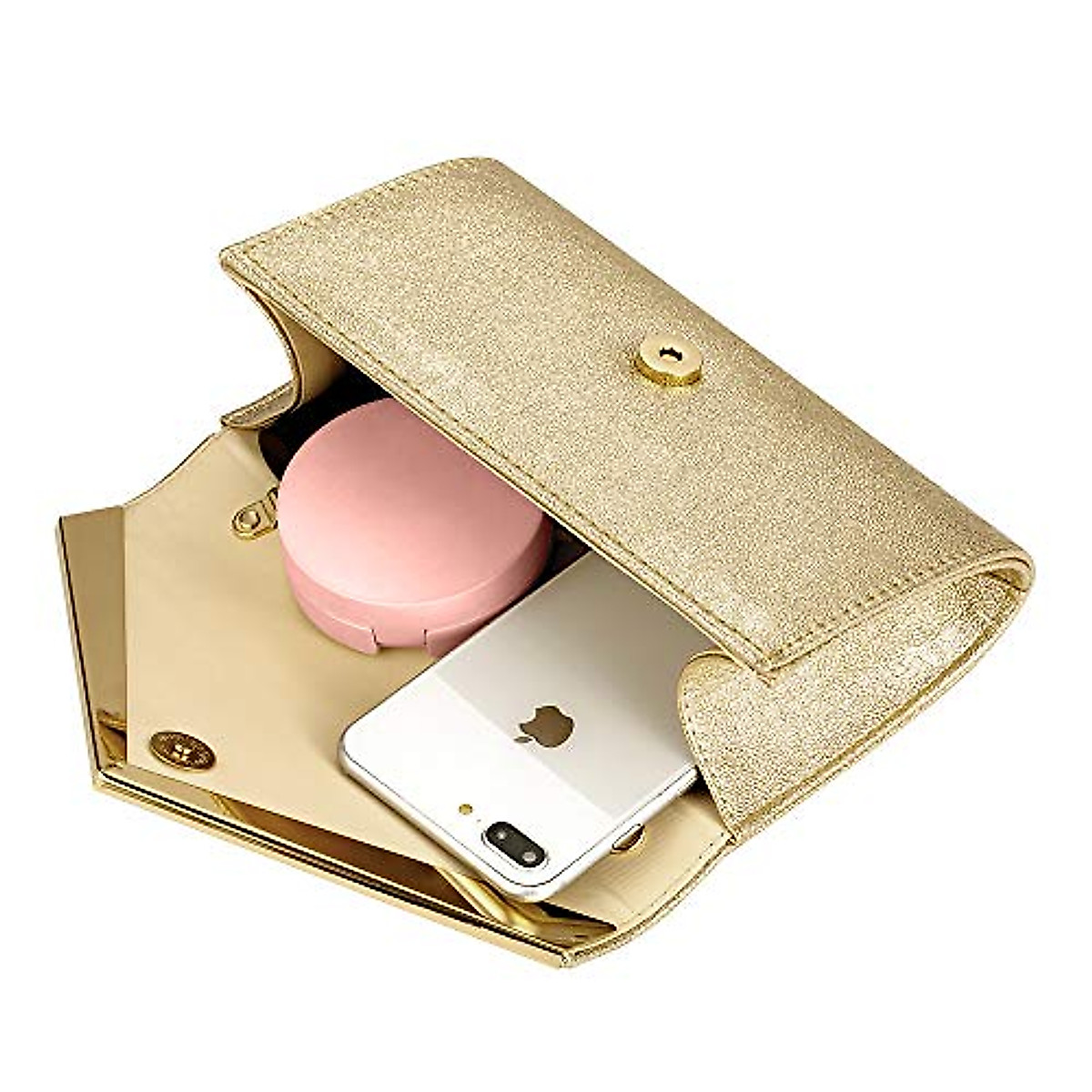 BENCOMOM Women's Gold Clutch,Gold Evening Clutch Purses For Women Evening Gold Clutch Bags Shoulder Crossbody Handbags Bridal Prom Wedding Party gold Purse