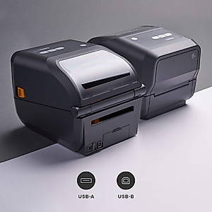 ZEBRA ZD420t Thermal Transfer Desktop Printer 203 dpi Print Width 4 in USB ZD42042-T01000EZ