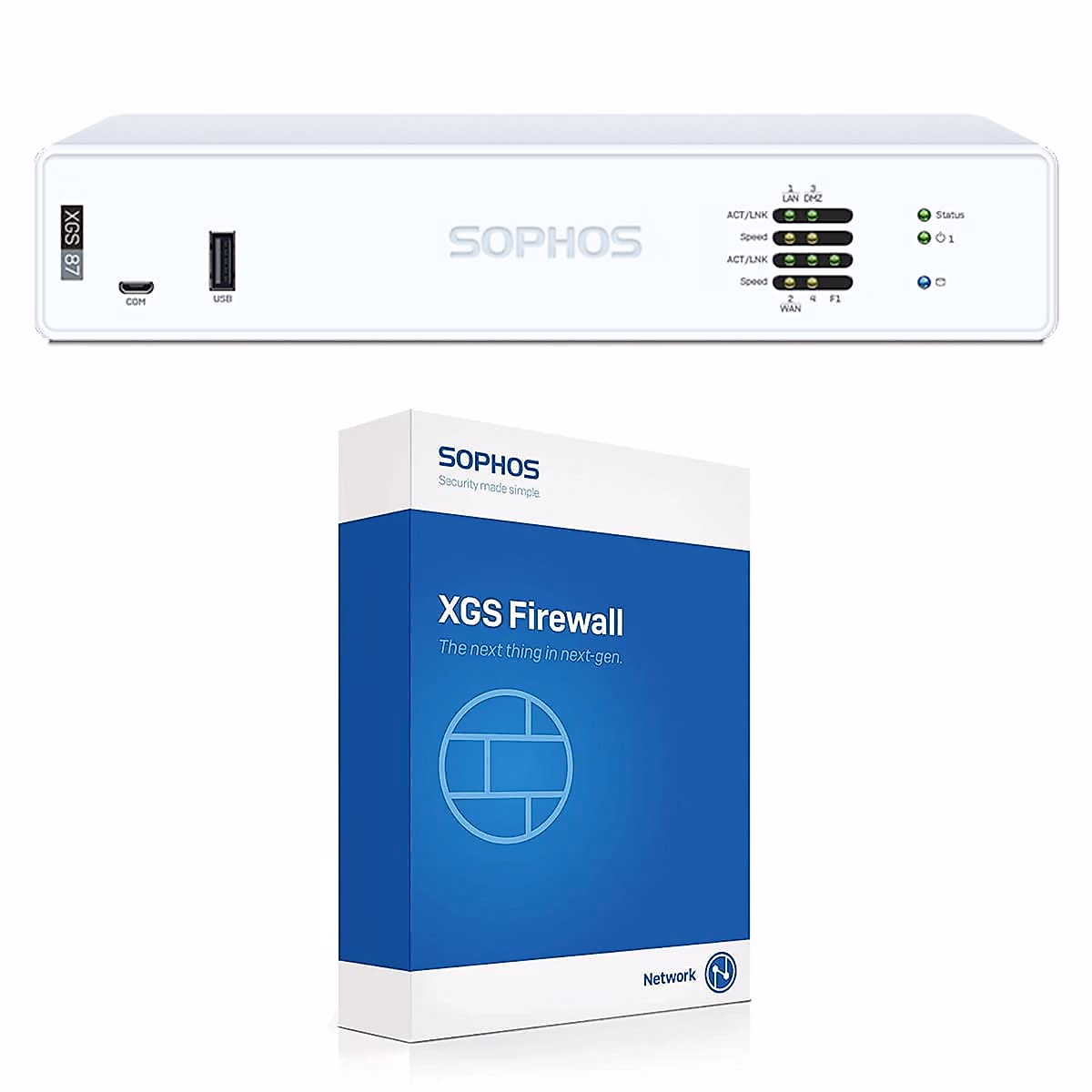 Sophos XGS 87 Next-Gen Firewall with Xstream Protection, 1-Year (US Power Cord) (IA8B1CSUS)