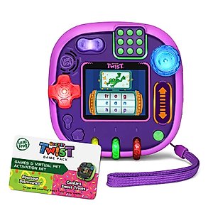 LeapFrog Rockit Twist Handheld Learning Game System, Green and 2-Game Pack: Cookie's Sweet Treats and Dinosaur Discoveries