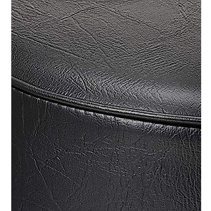 Bar Stool Replacement Black Seat, Standard Heavy Duty Vinyl, Wholesale Supplies