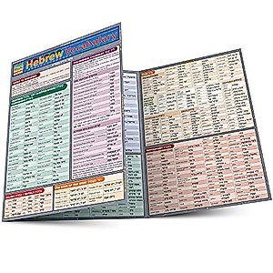 Hebrew Vocabulary QuickStudy Laminated Reference Guide (QuickStudy Academic)