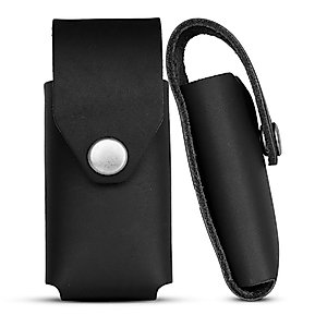 Leather Multitool Sheath for Leatherman Wave & Wave+ (Black) - Ultra Durable Full Grain Leather Belt Tool Holder - Multi Tool Holster for Belt w/Solid Brass Rivets - Premium Belt Accessories for Men