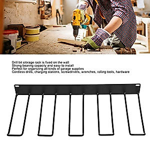 Drill Holder Wall Mount, Electric Drill Storage Rack Metal Garage Parts Tool Holder, Cordless Drill Storage, Power Tool Organizer