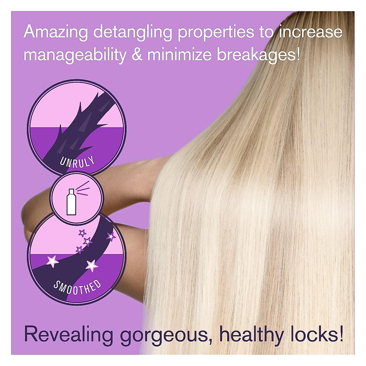 BOLD UNIQ Purple Leave In Conditioner for Dry & Damaged Blonde, Platinum & Gray/Silver Hair. Light Toning, Hydrating & Detangling. Peta-approved, Vegan & Cruelty-Free. Sulfate & Paraben Free.