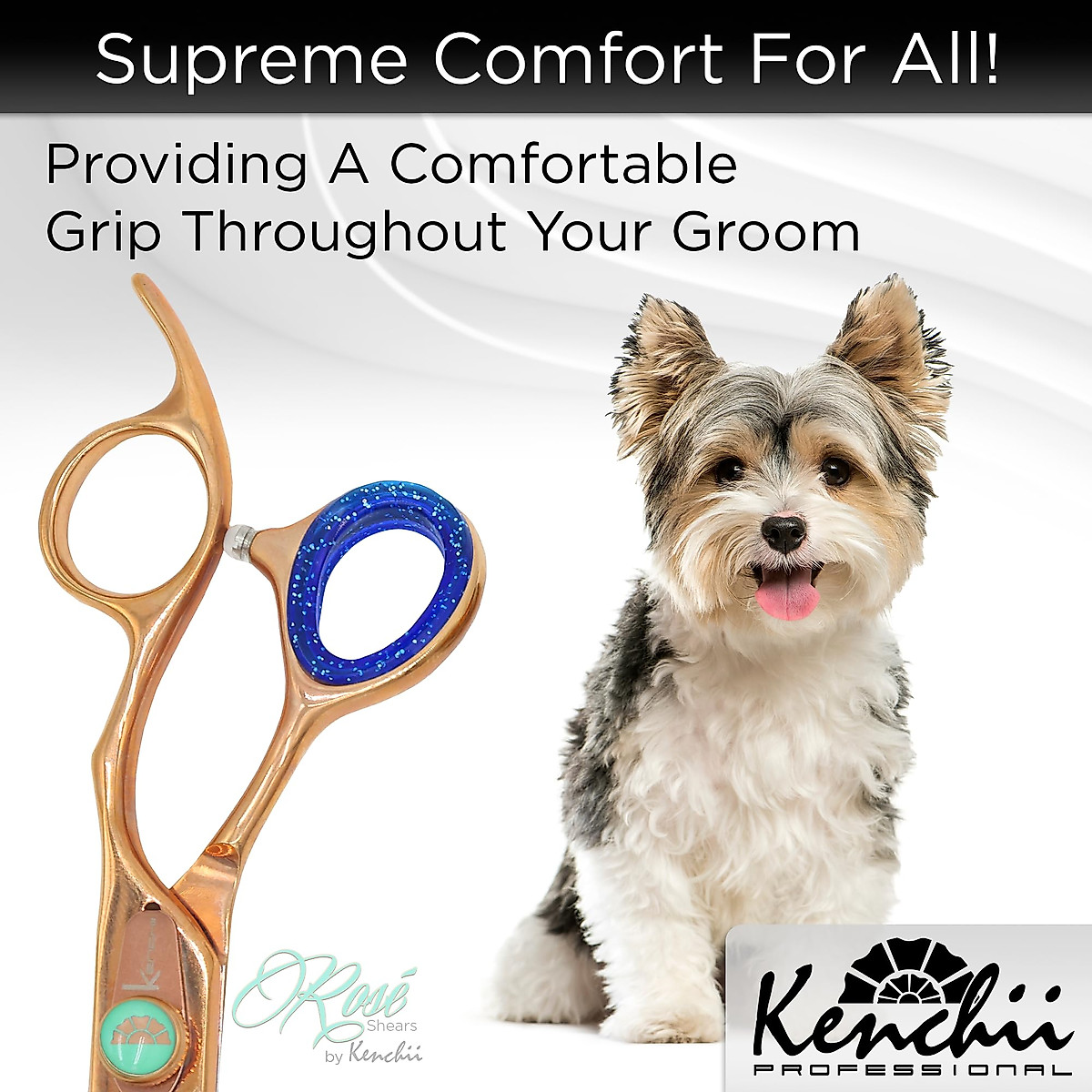 Kenchii Extra Soft Premium Shear Finger Ring Inserts - Thick, Quality Comfort. Elevate Your Grooming Experience with Precision and Style in Multiple Colors