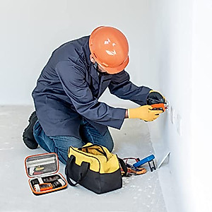 Case Compatible with Klein Tools ET300 Circuit Breaker Finder, Finds Electrical Circuit Breaker and Electrical Outlets for Klein Tools RT250, Mesh Pocket for Southwire Adapter/Accessory/Batteries