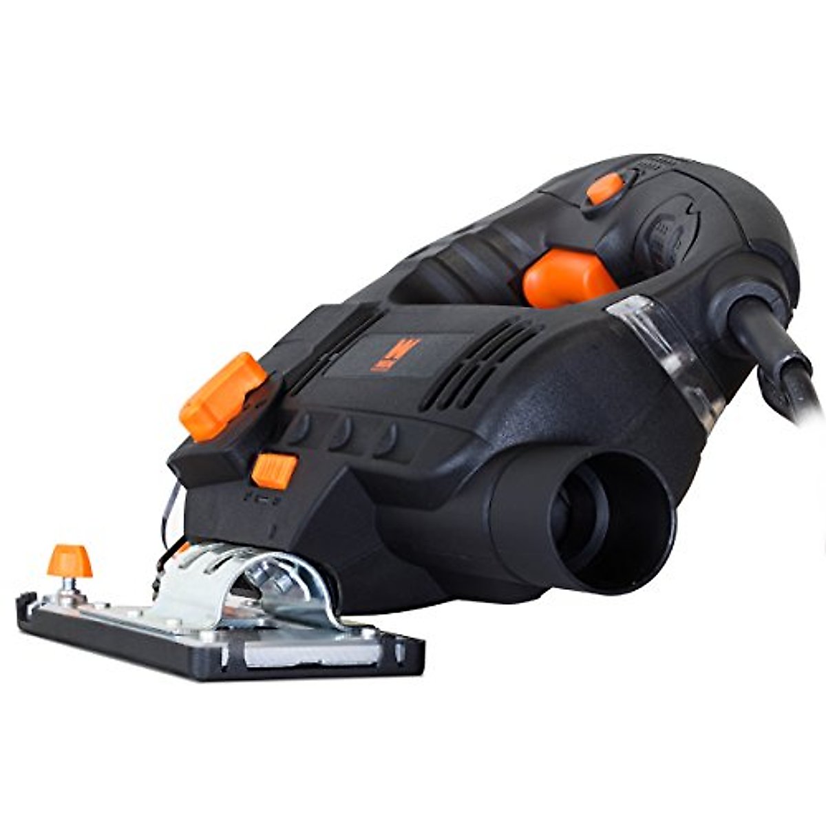 WEN 33606 6.6-Amp Variable Speed Orbital Jig Saw with Laser and LED Light,Black, Silver