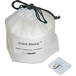 JINS-Hung Natural Disposable Facial Towel (2 Pack) - 100% Soft Terry Cloth Fabric Soft Face Towel - Makeup Remover Tissues - Professional Everyday Comfort Facial (80 Pcs/Pack)