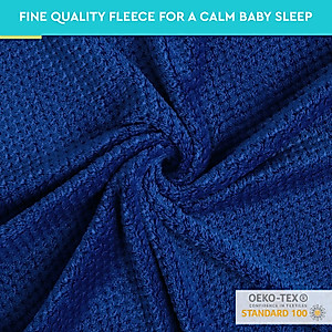 Baby Blanket for Girls and Boys - 30”x40” Navy Blue - Toddler Blankets - Kids Throw - Newborn Blankets - Soft Lightweight Fleece for Bed, Crib, Stroller