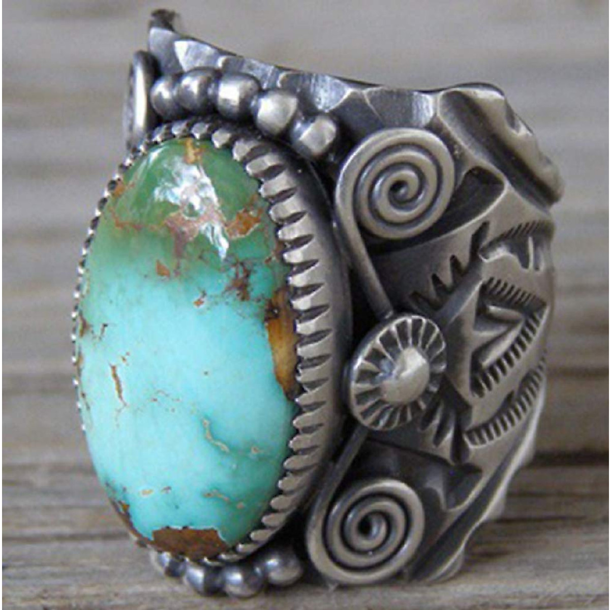 LRGKMCWTOB 925 Sterling Silver Ring Delberto Climbing Oval Cut Natural Turquoise Bridal Ring Women's Ring Size 6-10 (US Code 9)