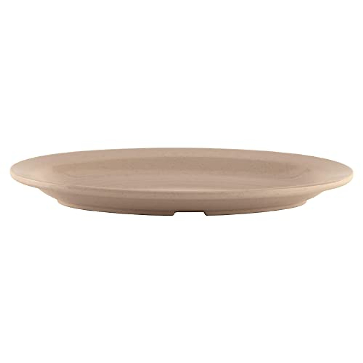 G.E.T. OP-610-S Melamine Oval Serving Platter, 10" x 6.75", Beige (Set of 12)