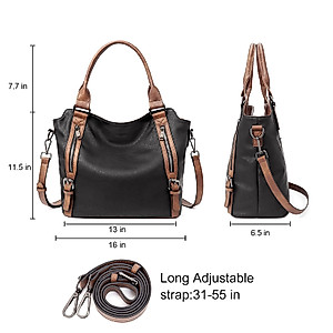 CLUCI Hobo Bags for Women Vegan Leather Handbags Large Ladies Purse Shoulder Bag