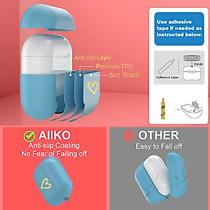 Aiiko Compatible AirPods Pro Case with Cute Lucky Ball Rabbit Keychain Gold Heart Pattern Soft TPU Shockproof Protective iPod Pro Case Cover for Airpods Pro（2019 Released） for Girls Women-Black