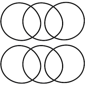 AppliaFit O-Rings Compatible with GE KWGE25RG & WS03X10038 for GE 2.5 Inch Water Filter Housing Models GXWH01C, GXWH08C, GXWH04F, GXWH20F, GXWH20S, GXRM10, GXRM10G, GXRM10RBL & GX1S01R (6-Pack)