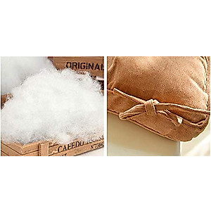 Thicken Soft Chair Cushion Lumbar Pad Square Cotton Tatami Seat Cushion with Tie Non Slip Seat Pad Cover Back Cushion for Car Home Office Dining Room Indoor Outdoor Kitchen Outside Desk Cushion Pillow